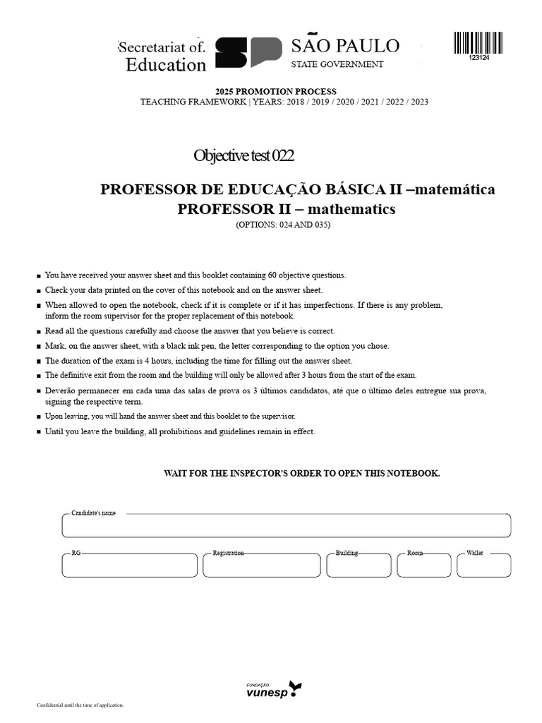Merit Exam - Question Booklet | PDF
