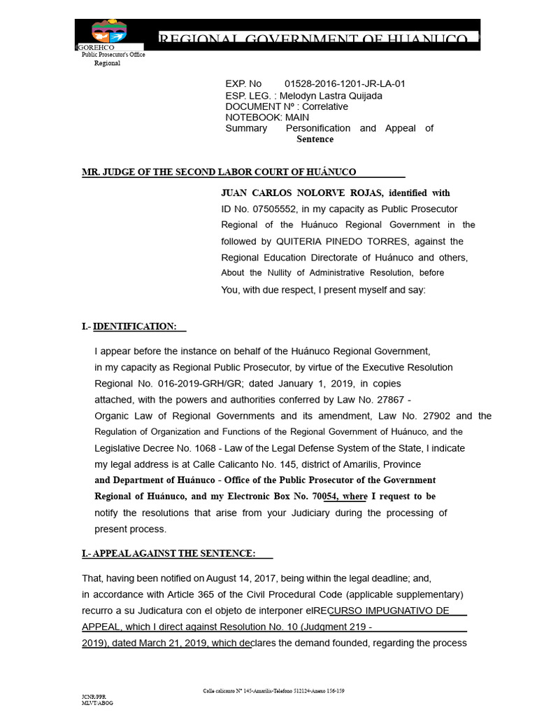 Appeal Against Education Directorate Ruling | PDF | Salary | Judgment (Law)