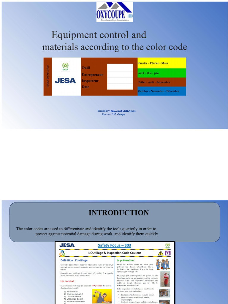 Color code presentation | PDF