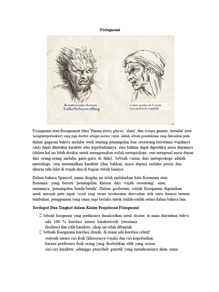 Fisiognomi | PDF