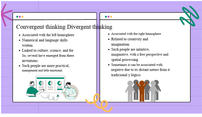 Convergent and Divergent Thinking - Chart | PDF