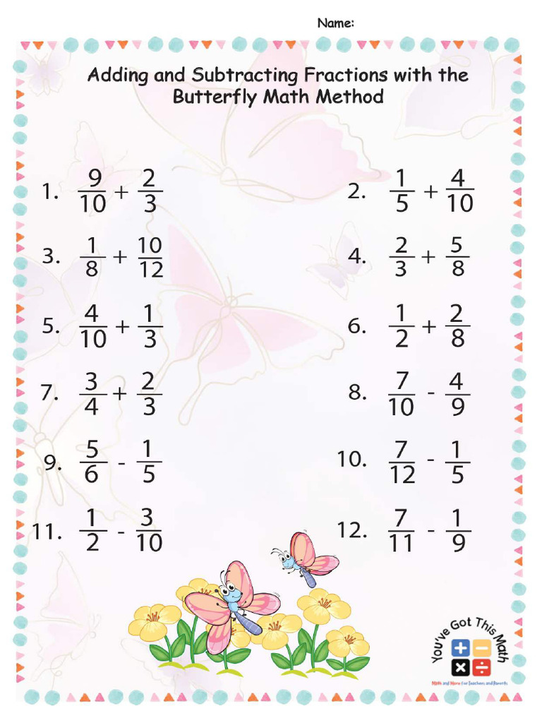 Butterfly Math Method - 1 Part1 | PDF