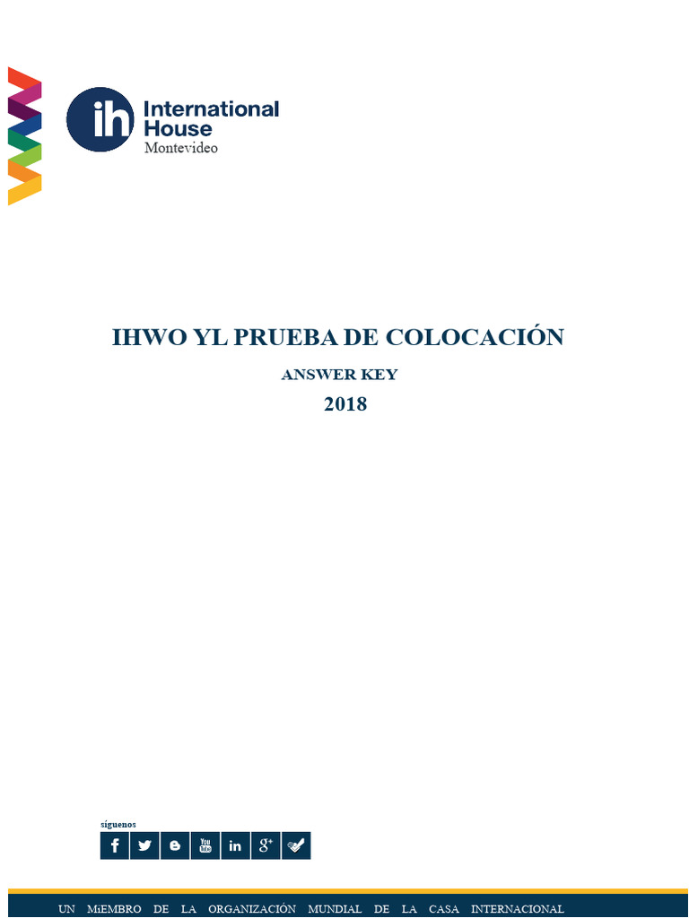 Clave de Respuestas IHWO 2018 Montevideo | PDF | Lingüística ...