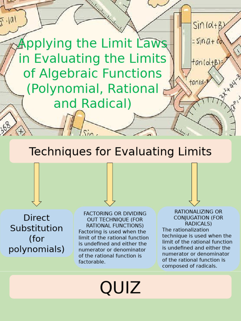 Evaluating Limits | PDF