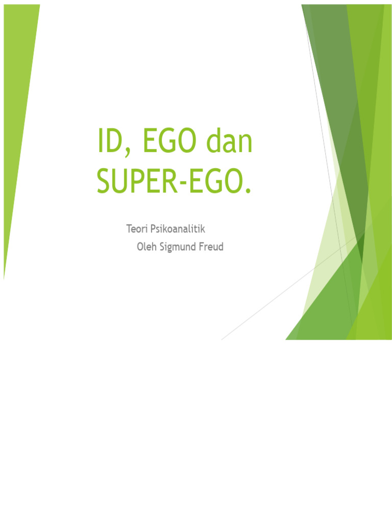 Id, Ego, Super-Ego | PDF