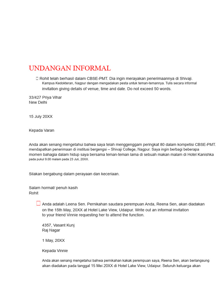 Undangan Pesta dan Perayaan Spesial | PDF