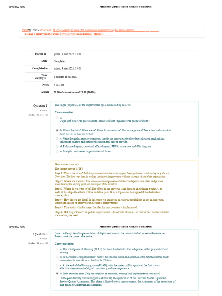 Assessment Exercise - Module 4 - Review of The Attempt | PDF | Business
