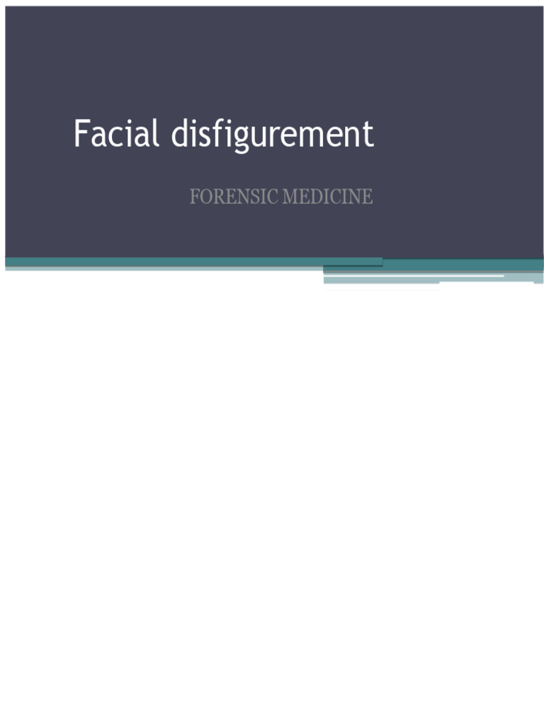 Facial Disfigurement 1 | PDF | Face | Human Nose