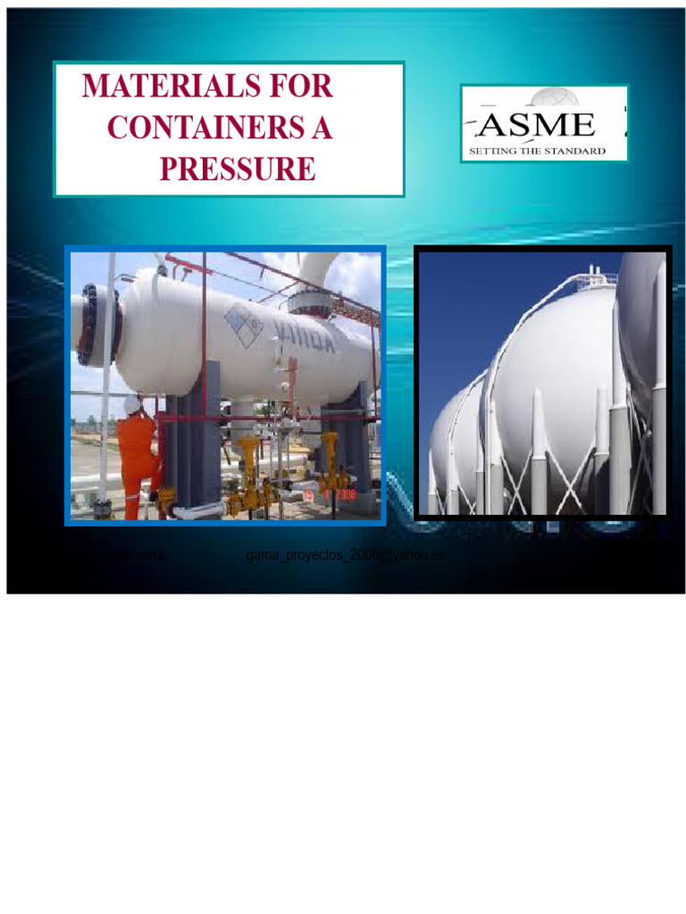 Pressure Vessel Material Specifications | PDF | Steel | Corrosion