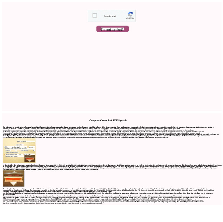 Canon Pali PDF en Español Completo | PDF | Pali | Nāstika
