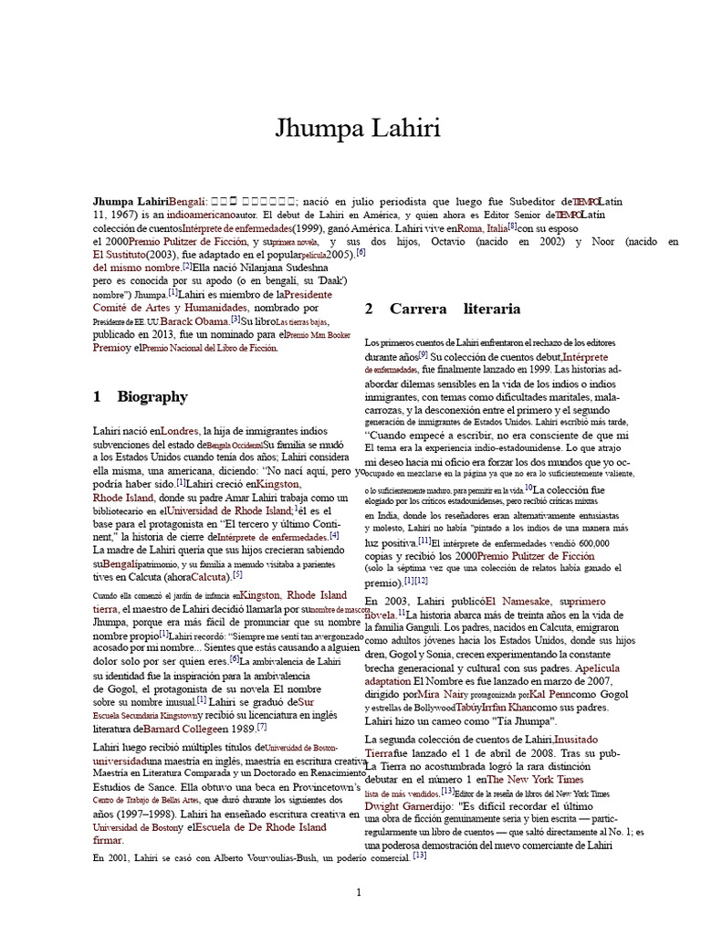 Jhumpa Lahiri | PDF