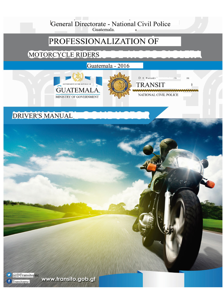 Motorcycle Operator's Manual | PDF | Traffic | Driving