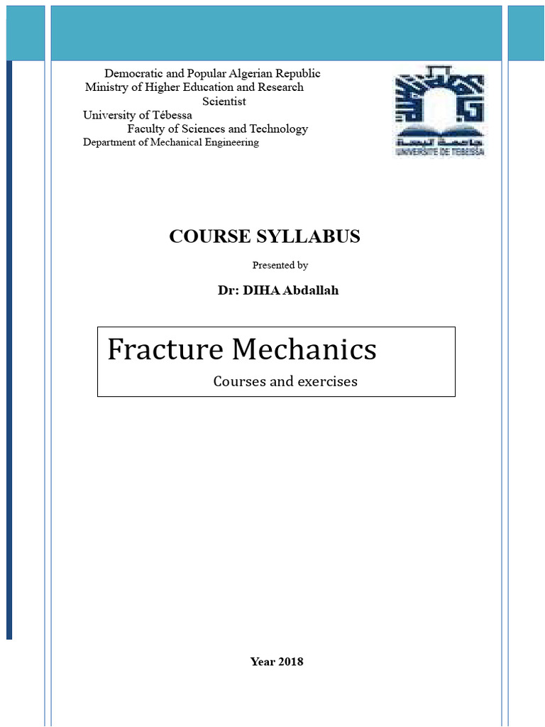 Fracture Mechanics.pdf | PDF | Fracture | Fracture Mechanics
