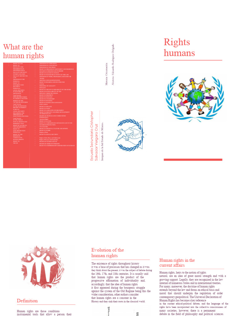 Human Rights Brochure | PDF | Human Rights | Rights