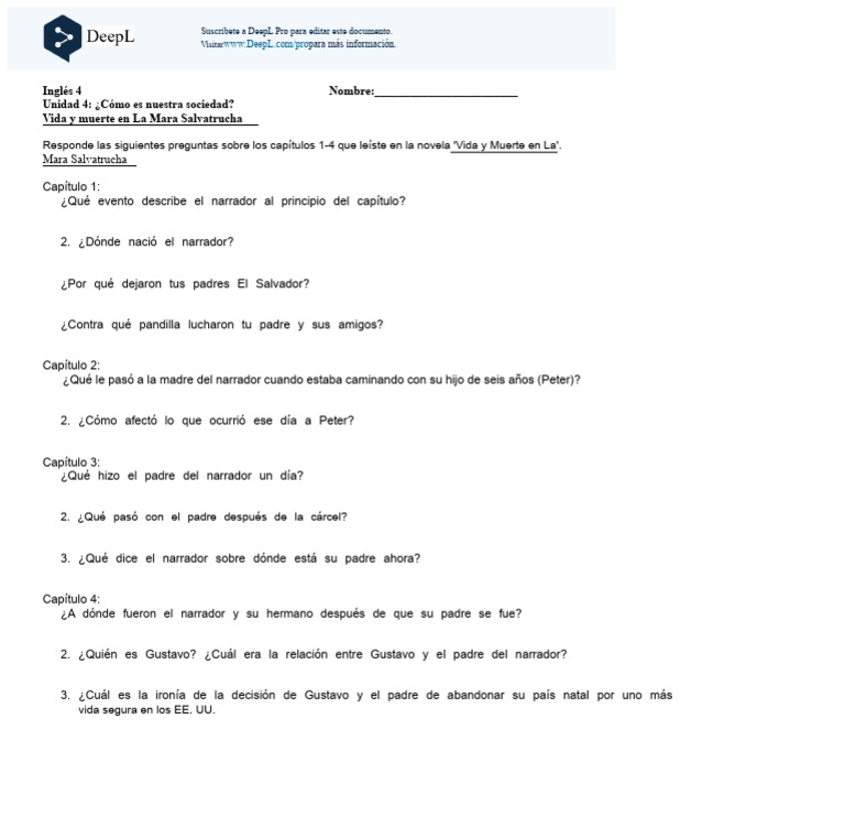 VyM de Mara Salvatrucha - Cap 1, 2, 3, 4 en | PDF