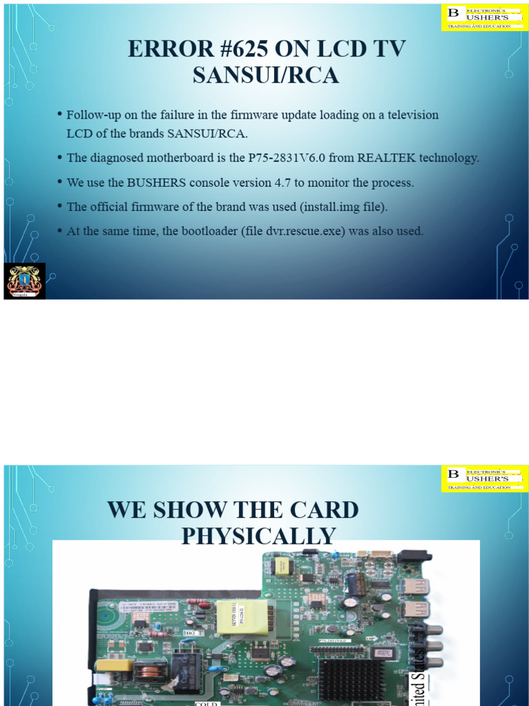 Error #625 On Sansung LCD TV | PDF