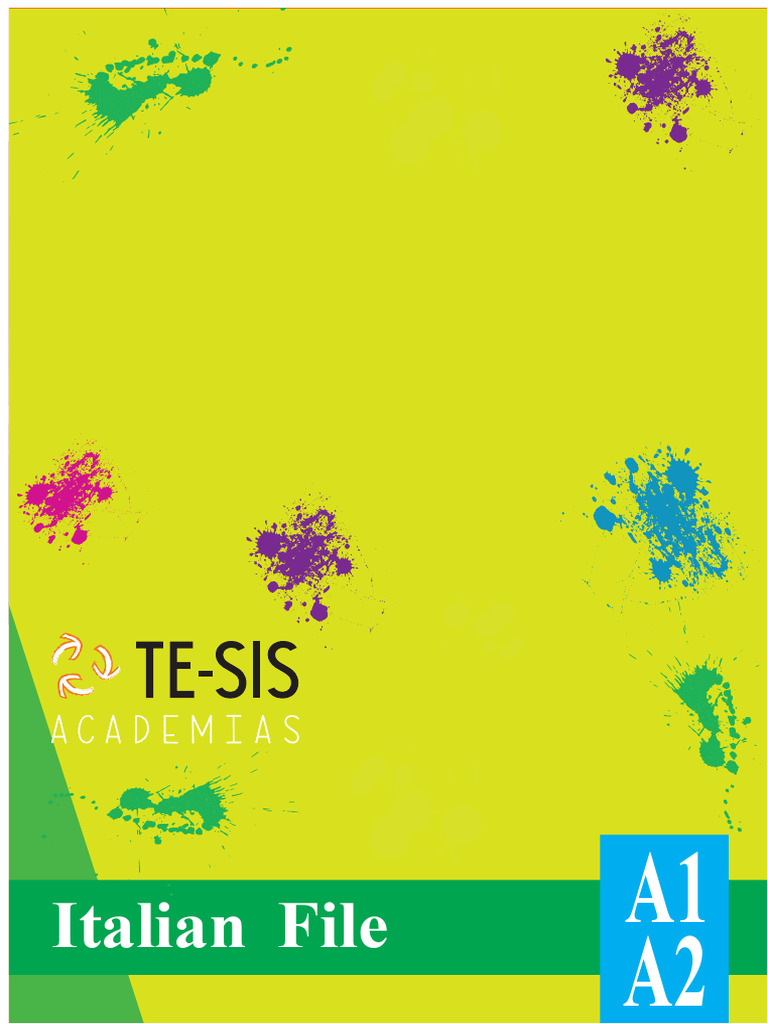 DOSSIER-ITALIAN-A1-A2 | PDF | Grammatical Gender | Movie Theater