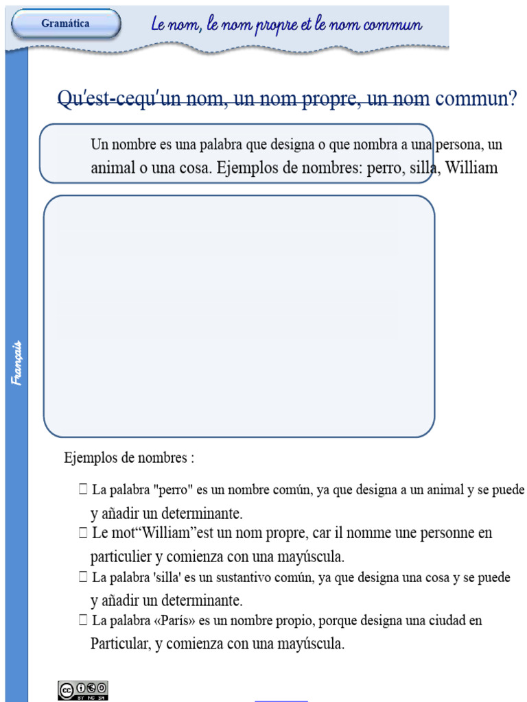 Nombre Propio-Nombre Común-Lección | PDF