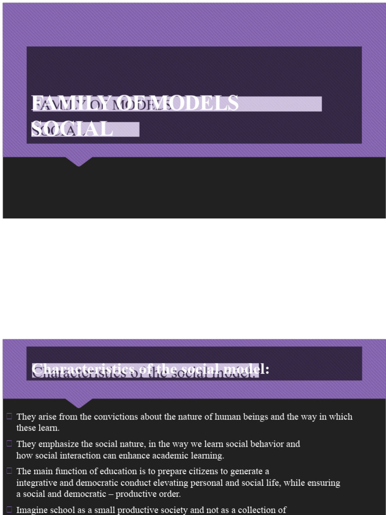 Family of Social Models | PDF