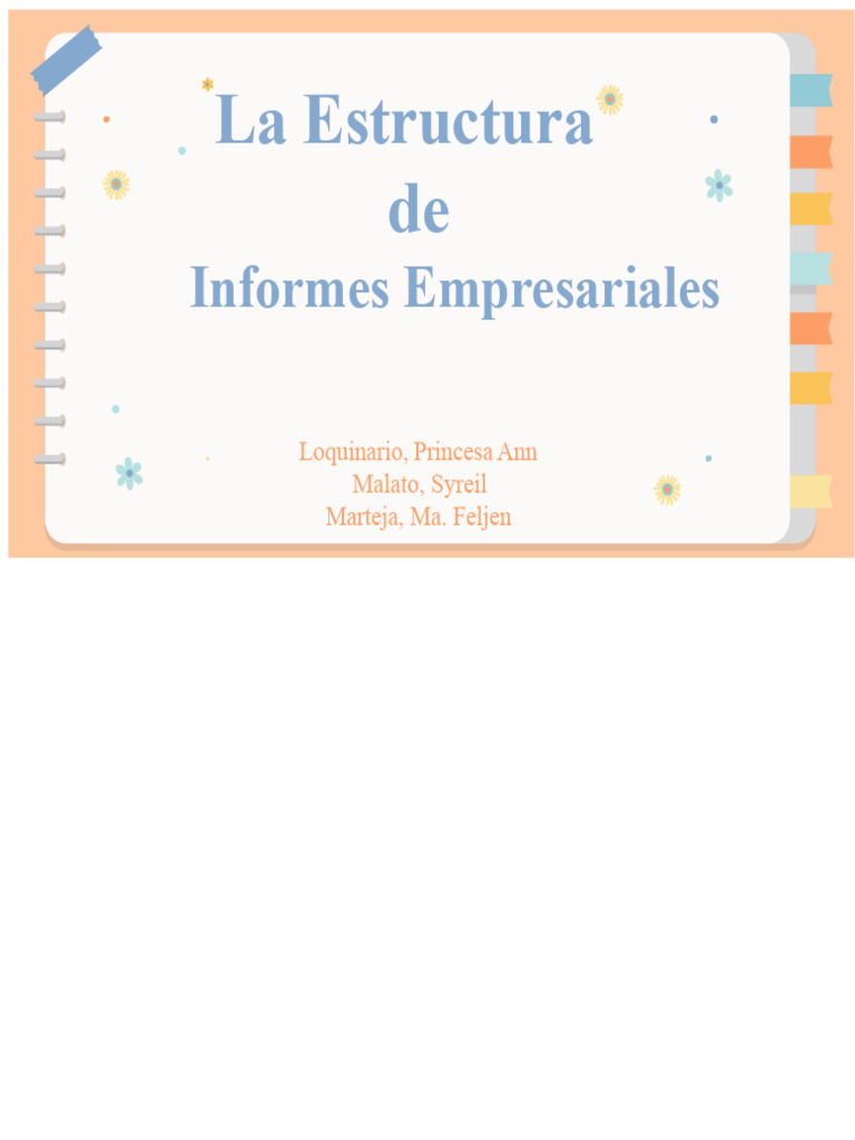 Estructura de Informes Empresariales | PDF | Science