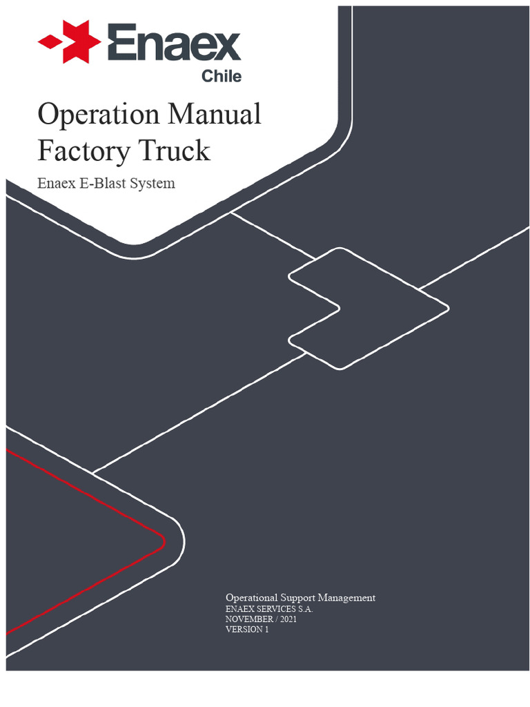 Truck Operation Manual Factory E-Blast | PDF | Pump | Valve