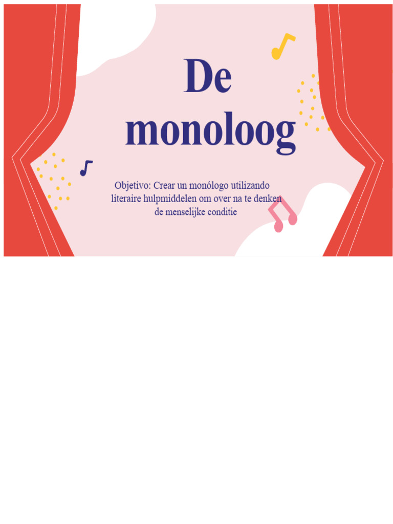 De Monoloog | PDF