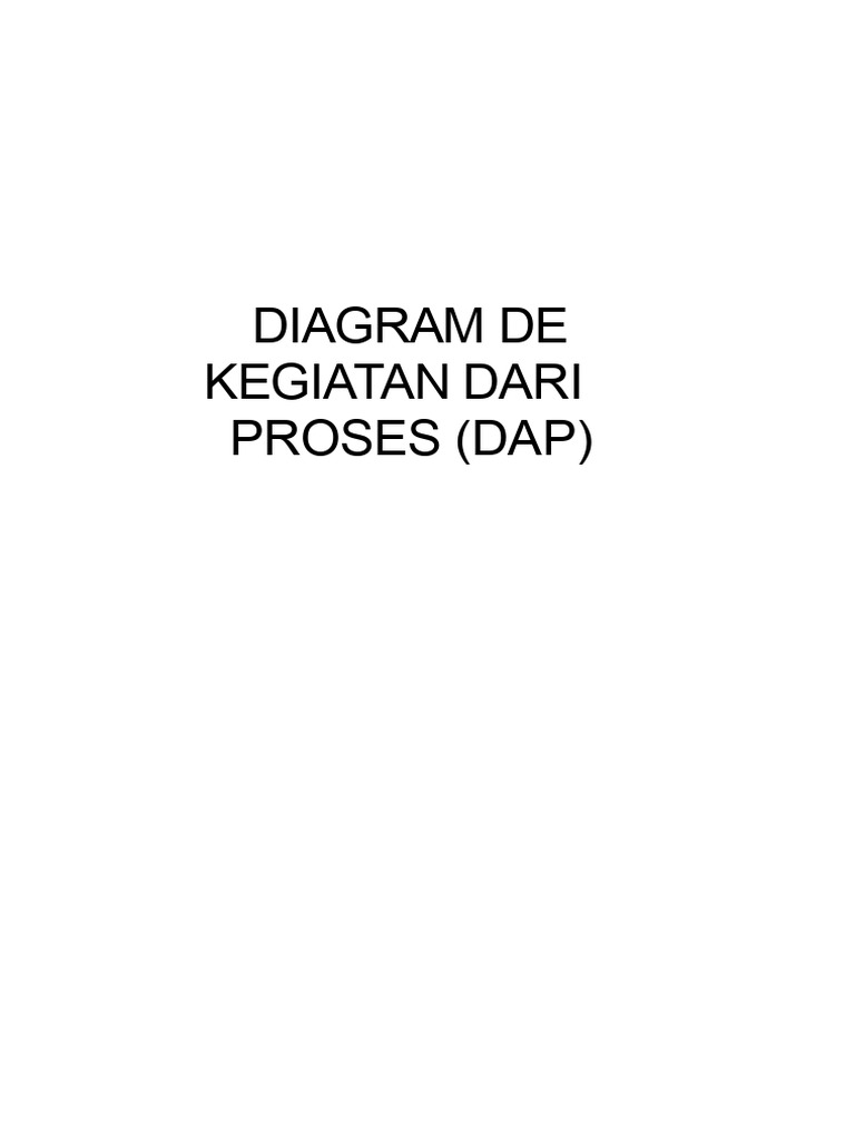 Diagram Aktivitas Proses (DAP) dan Simbolnya | PDF