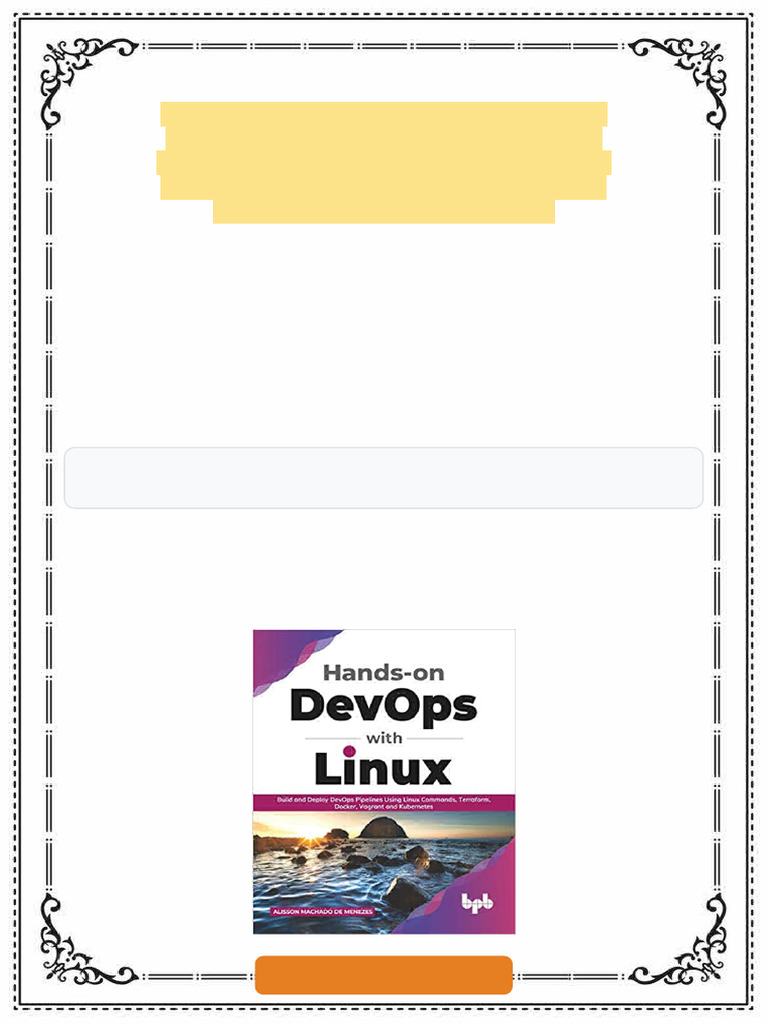 Hands on DevOps with Linux Build and Deploy DevOps Pipelines Using Linux Commands Terraform ...