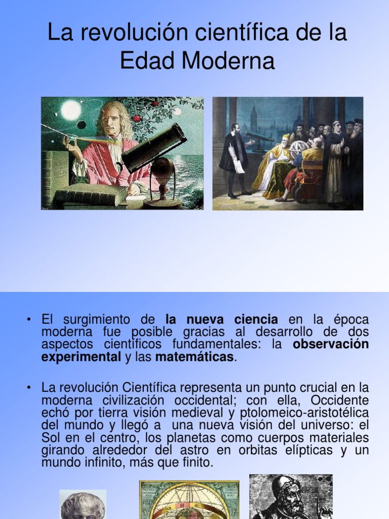 Revolucion Cientifica Edad Moderna | PDF | Revolución científica ...