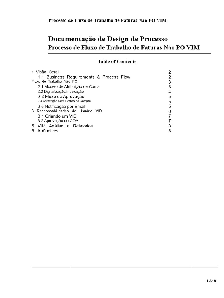 Fluxo de Trabalho Faturas Não PO VIM | PDF | Contabilidade | Business
