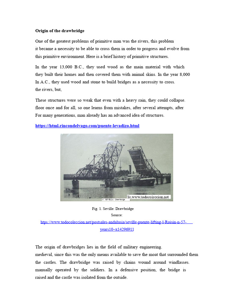 History and Function of Drawbridges | PDF | Castle