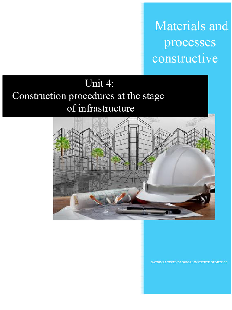 Unit 4. Construction Procedures in The Infrastructure Stage | PDF | Foundation (Engineering ...