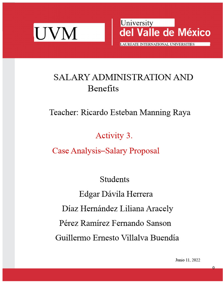 Analysis of The Case Salaries | PDF | Salary | Employment