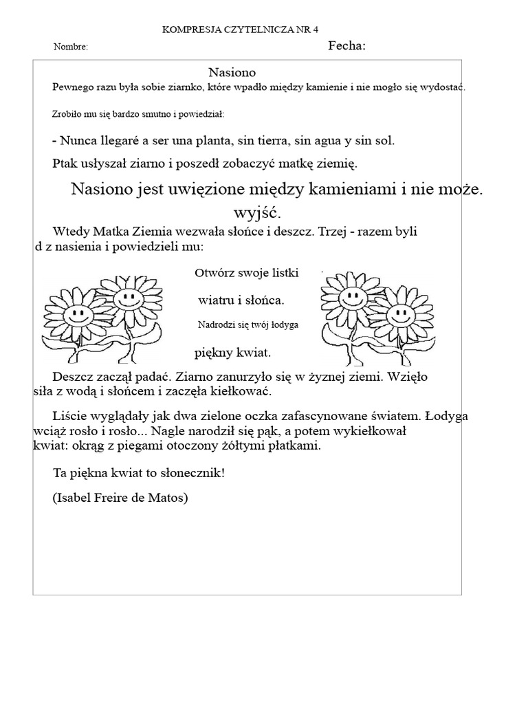 50 Ćwiczeń Z Rozumienia Tekstu | PDF