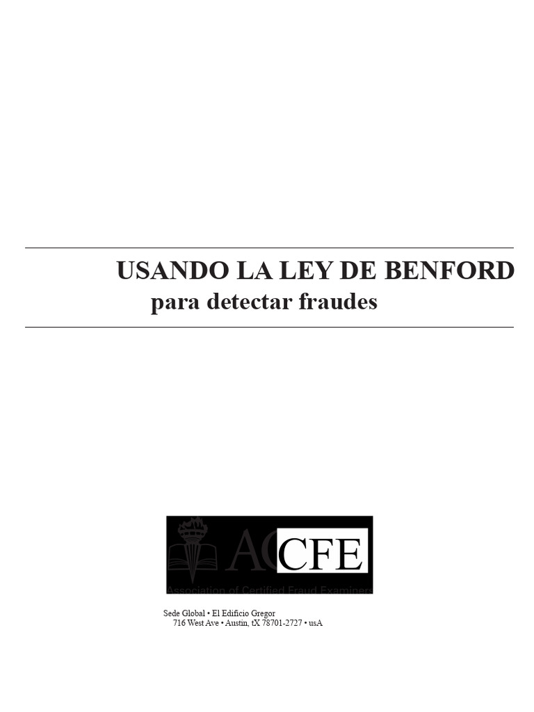 Usando La Ley de Benford Extracción Final 2018 | PDF | Auditoría ...