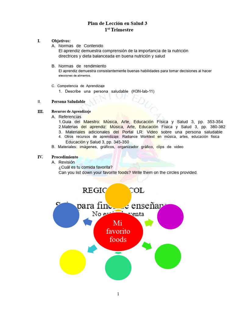 Lección de Salud: Nutrición y Bienestar | PDF | Alimentos | Nutrición