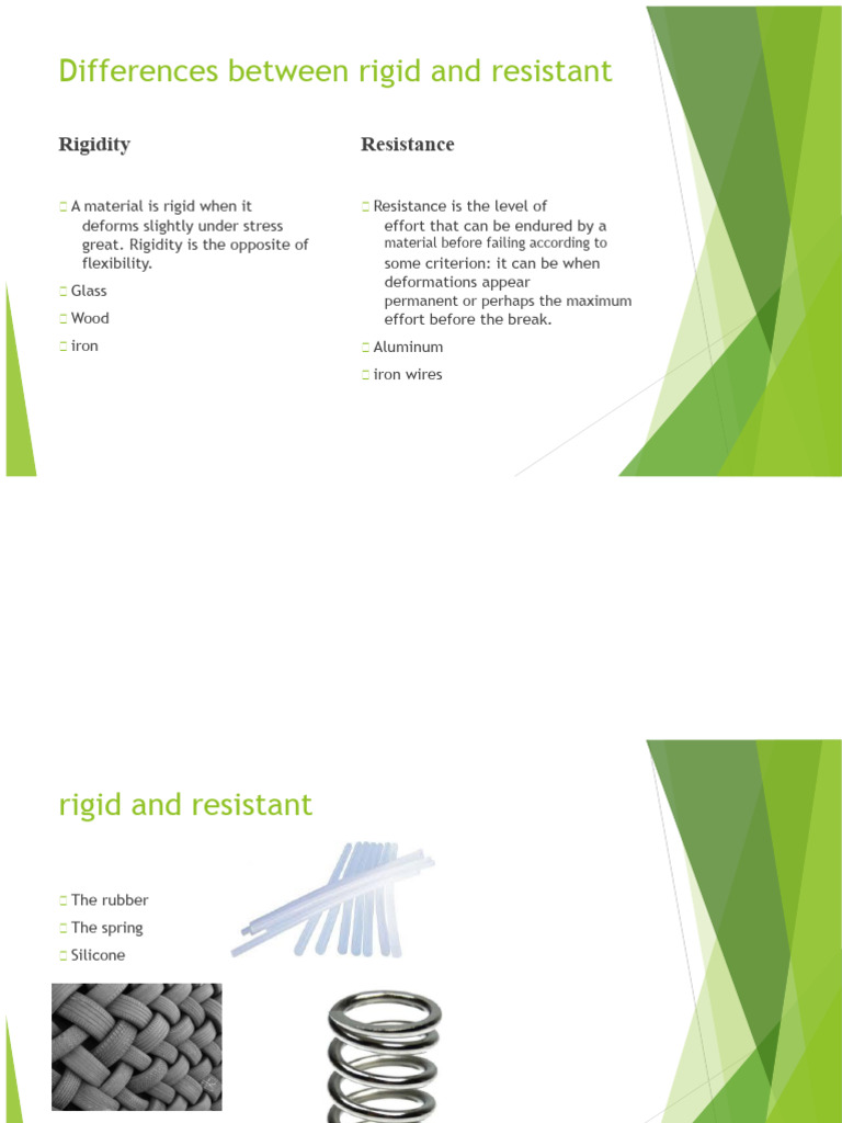 Rigid vs. Resistant Materials Explained | PDF