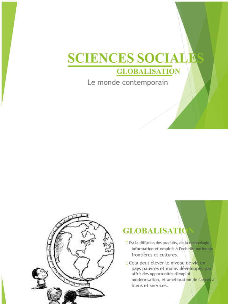 Impact de la Mondialisation sur les Sociétés | PDF | Science | Sciences ...