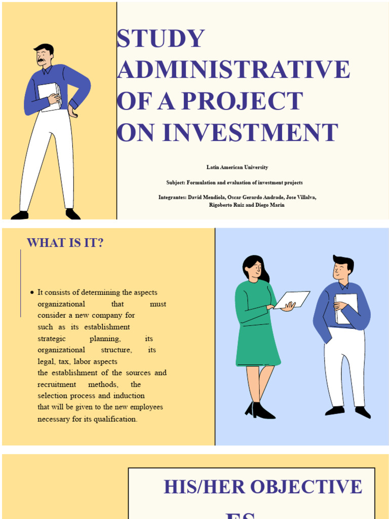 Administrative Study of An Investment Project | PDF | Organizational ...