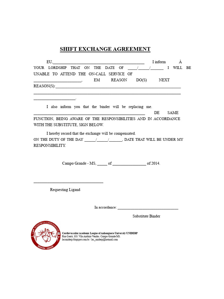 On-Call Exchange Term | PDF
