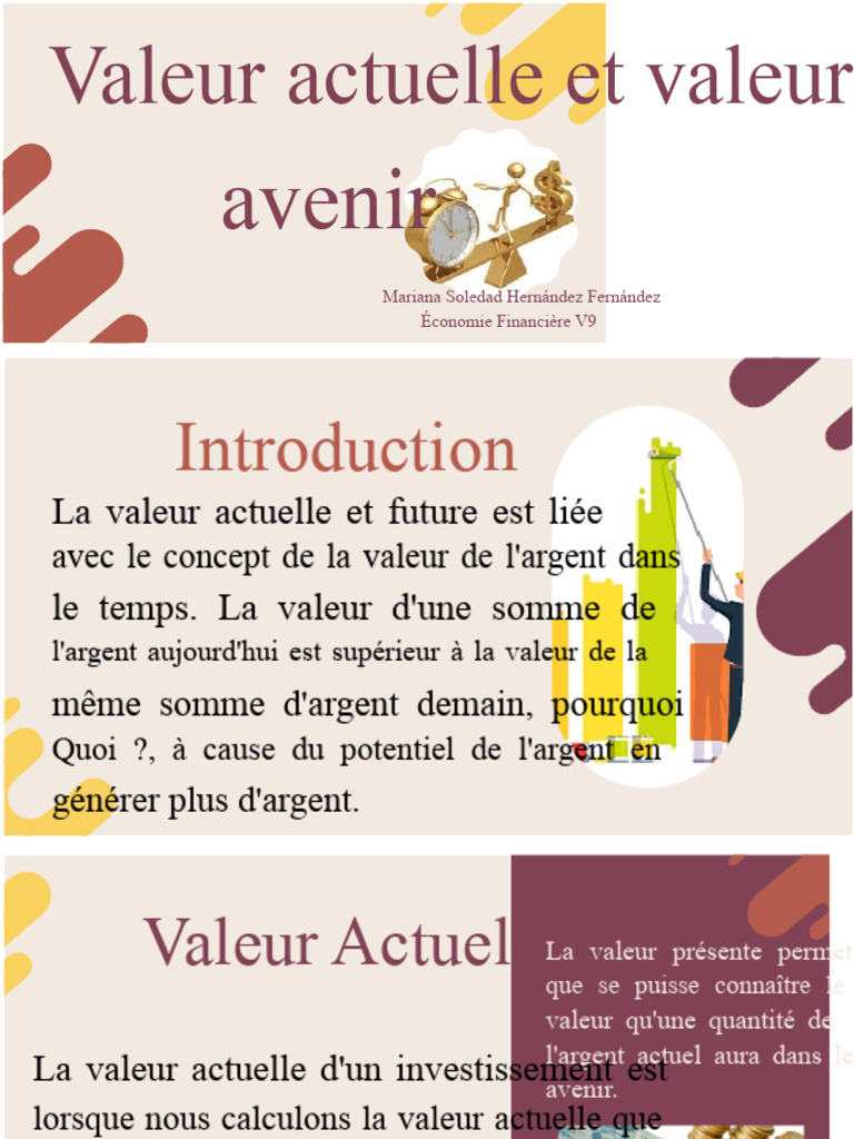 Valeur actuelle et valeur future | PDF | Actualisation | Investir