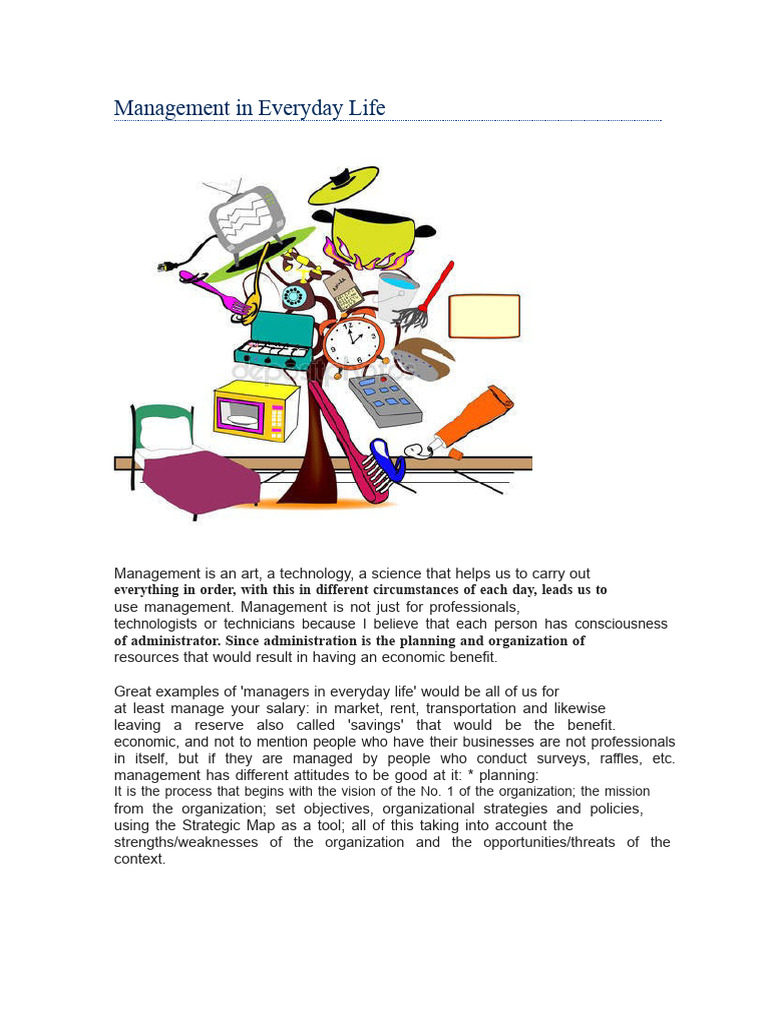Management in Everyday Life | PDF | Decision Making | Cognition