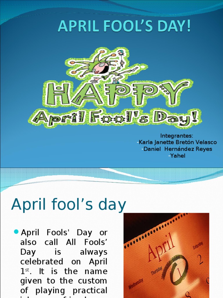 April Fool - S Day! | PDF | Social Science | Foreign Language Studies