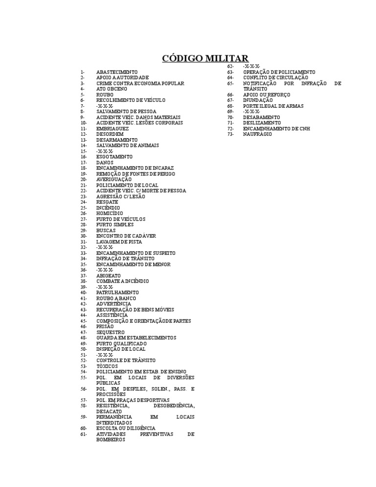 Código Militar | PDF | Juvenil