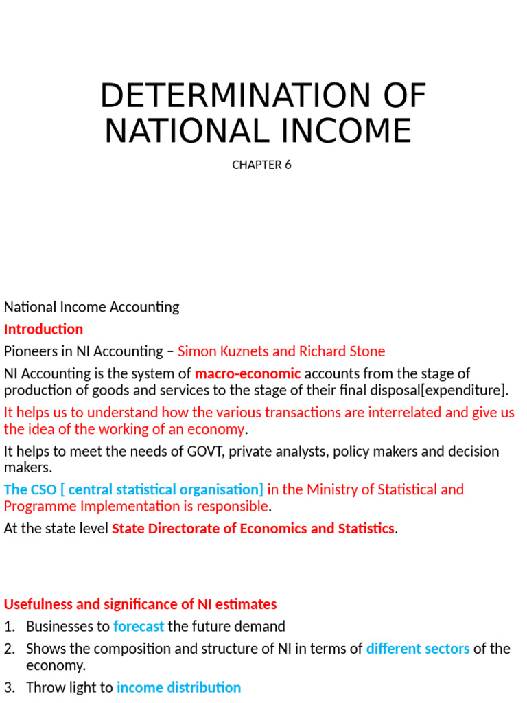 National Income Accounting Overview | PDF | Gross Domestic Product | Income
