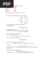 Calculus 1 Past Papers | PDF