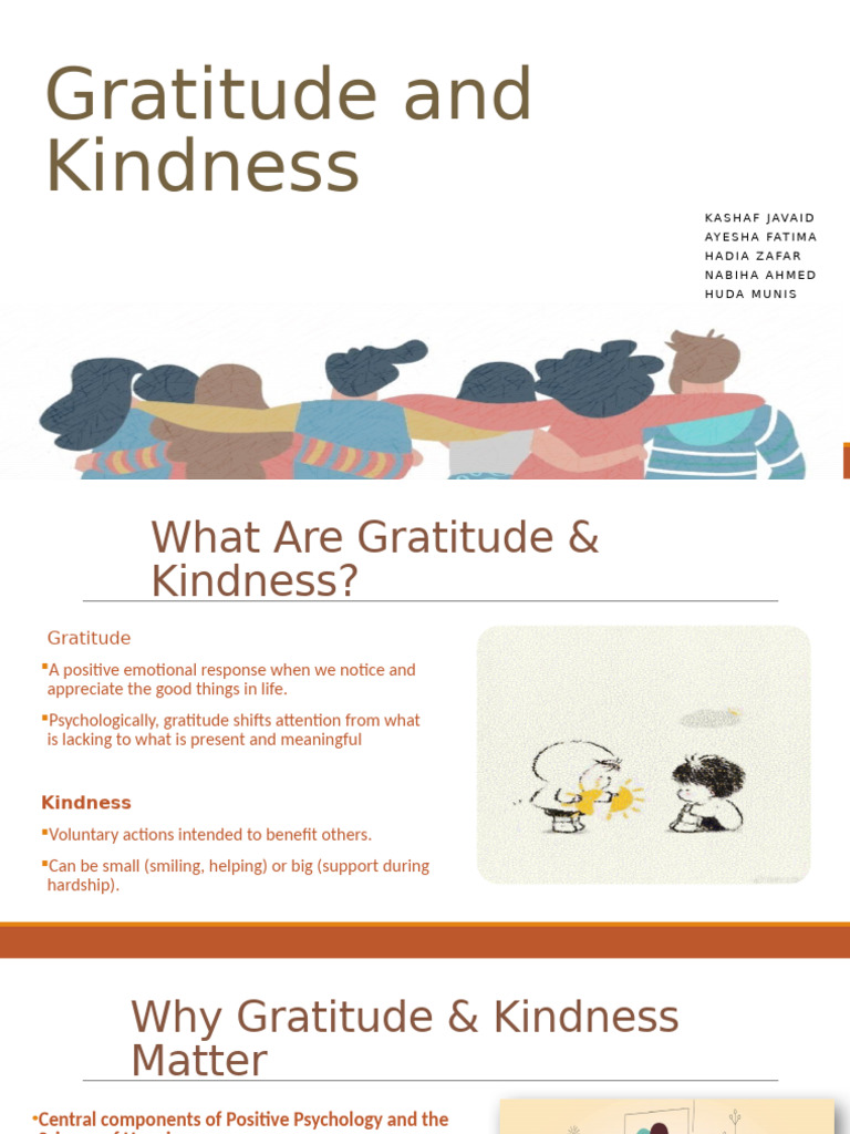 The Power of Gratitude and Kindness | PDF | Gratitude | Positive Psychology