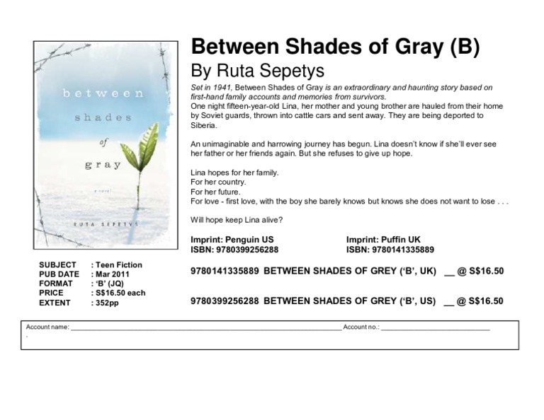 Between Shades of Gray Overview | PDF