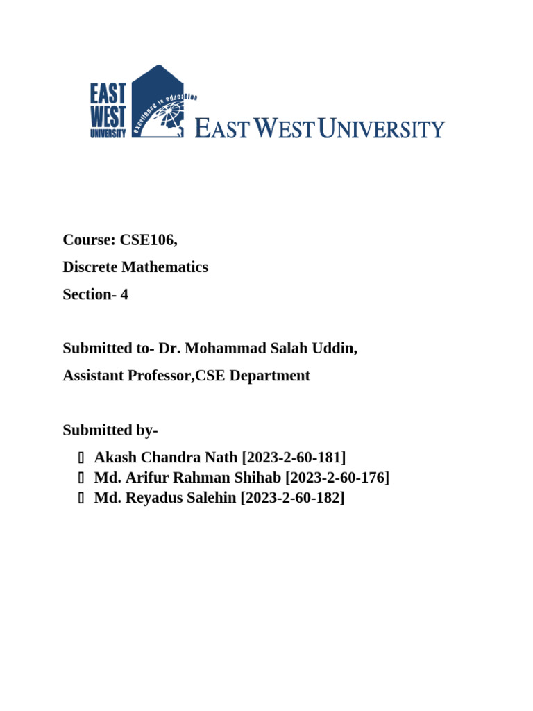 CSE 106 Project Report | PDF