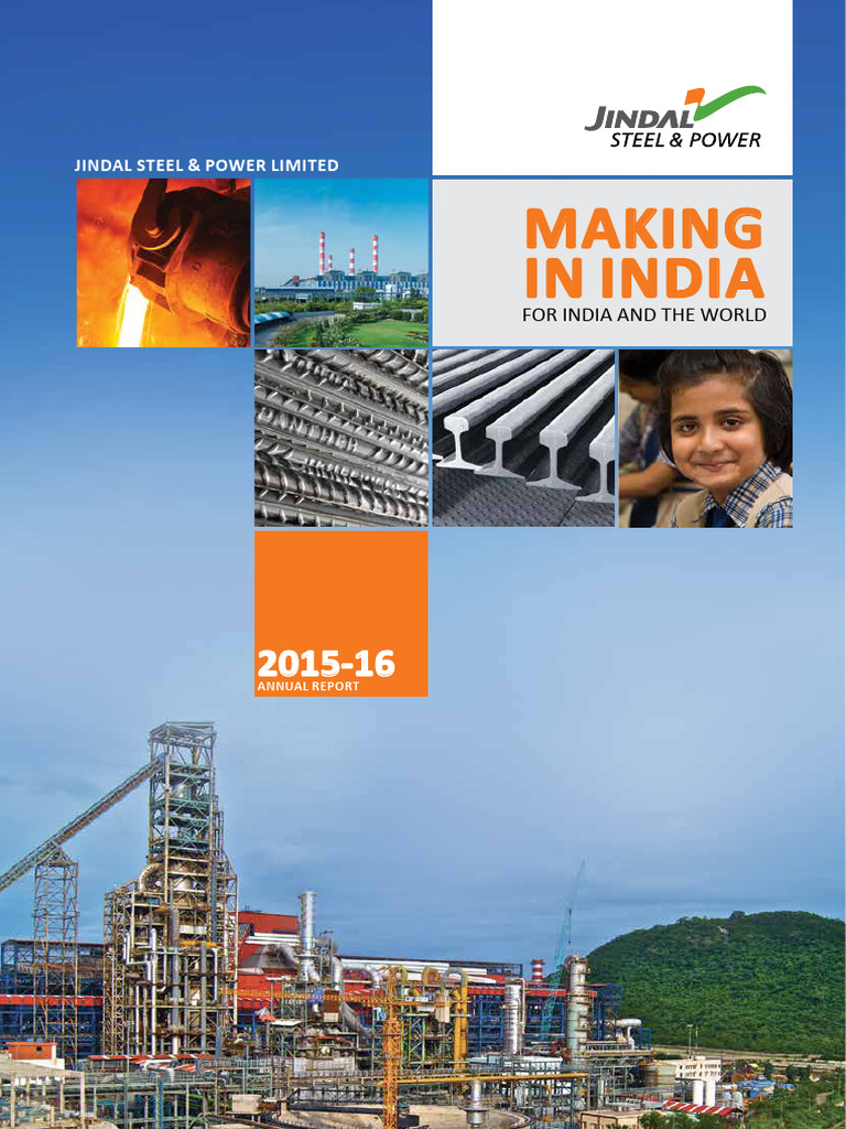 JSPL Annual Report FY 2015-16 | PDF | Economies